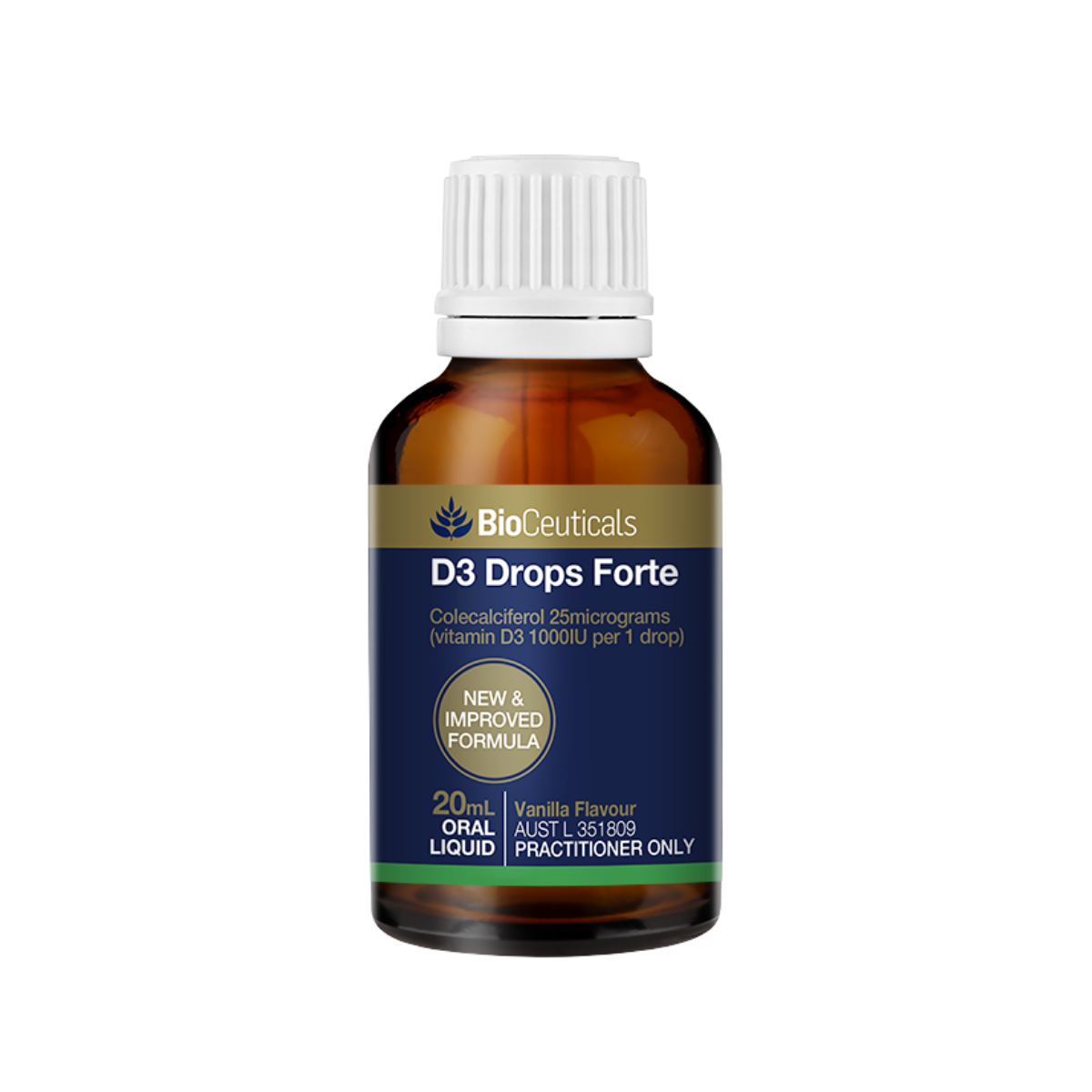 BioCeuticals D3 Drops Forte Vanilla Flavour 20mL